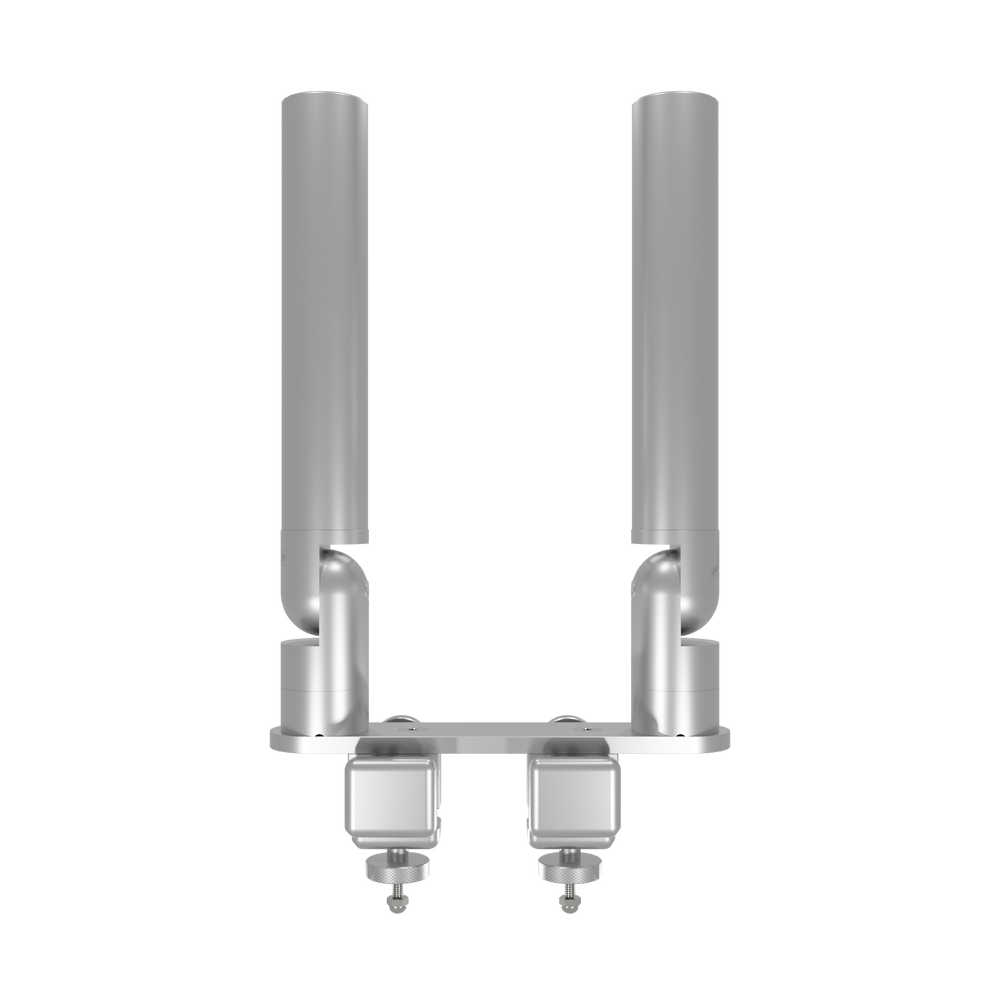 Muddycreek Horizontal Dual Tube Rod Holder Tree for Pontoons ...
